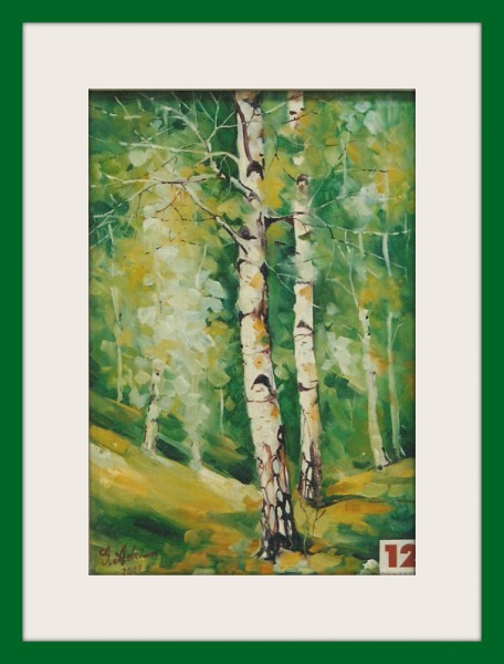 Verde crud. Tablou de Adrian Gutu