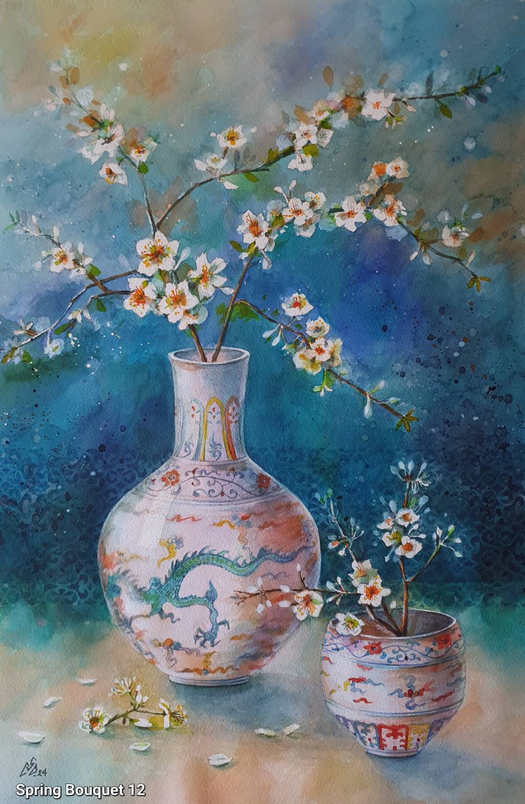 Spring Bouquet 12. Tablou de Gabriela Calinoiu