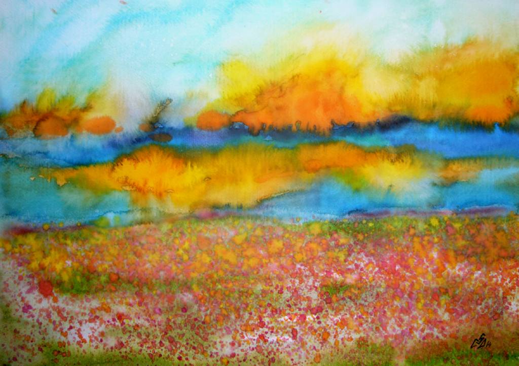 Sunset 14 A. Tablou de Gabriela Calinoiu