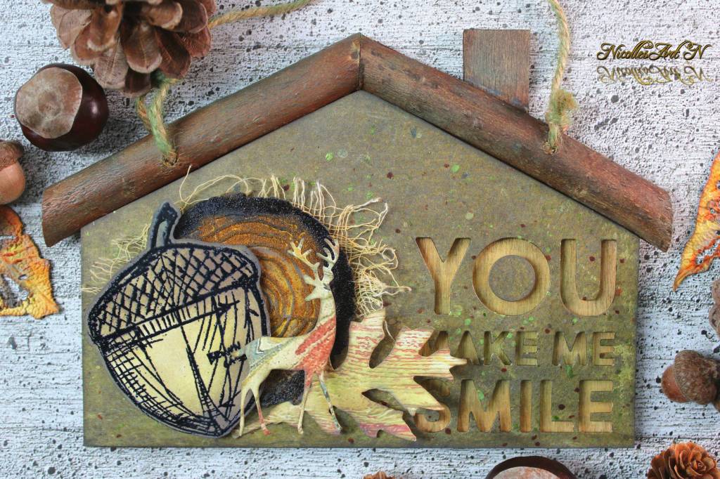 Fall project, Tim Holtz collection. Tablou de Lupu Nicoleta