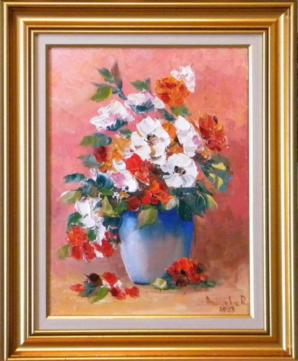 FLORI MULTICOLORE 10. Tablou de Andreescu Razvan