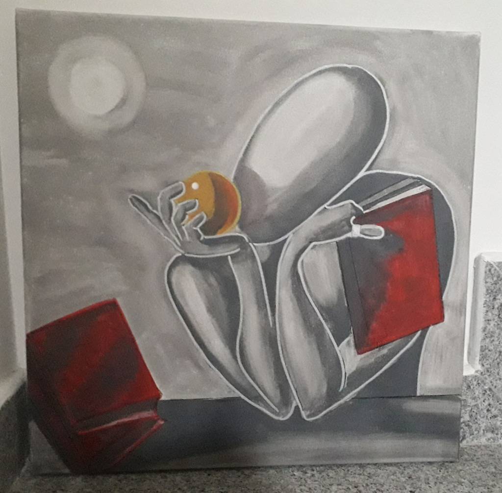 Ganditor. Tablou de Lata Gabriela