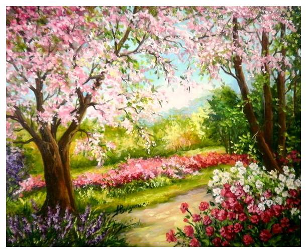MIRAJUL PRIMAVERII (R). Tablou de Anca Bulgaru