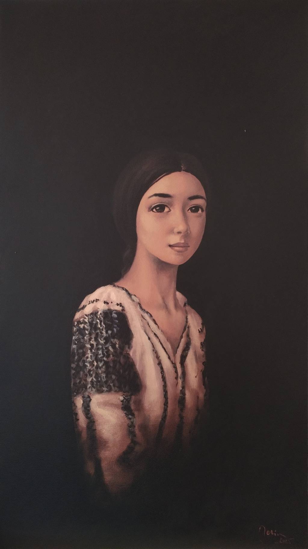 Portret cu ie. Tablou de doru cristian deliu