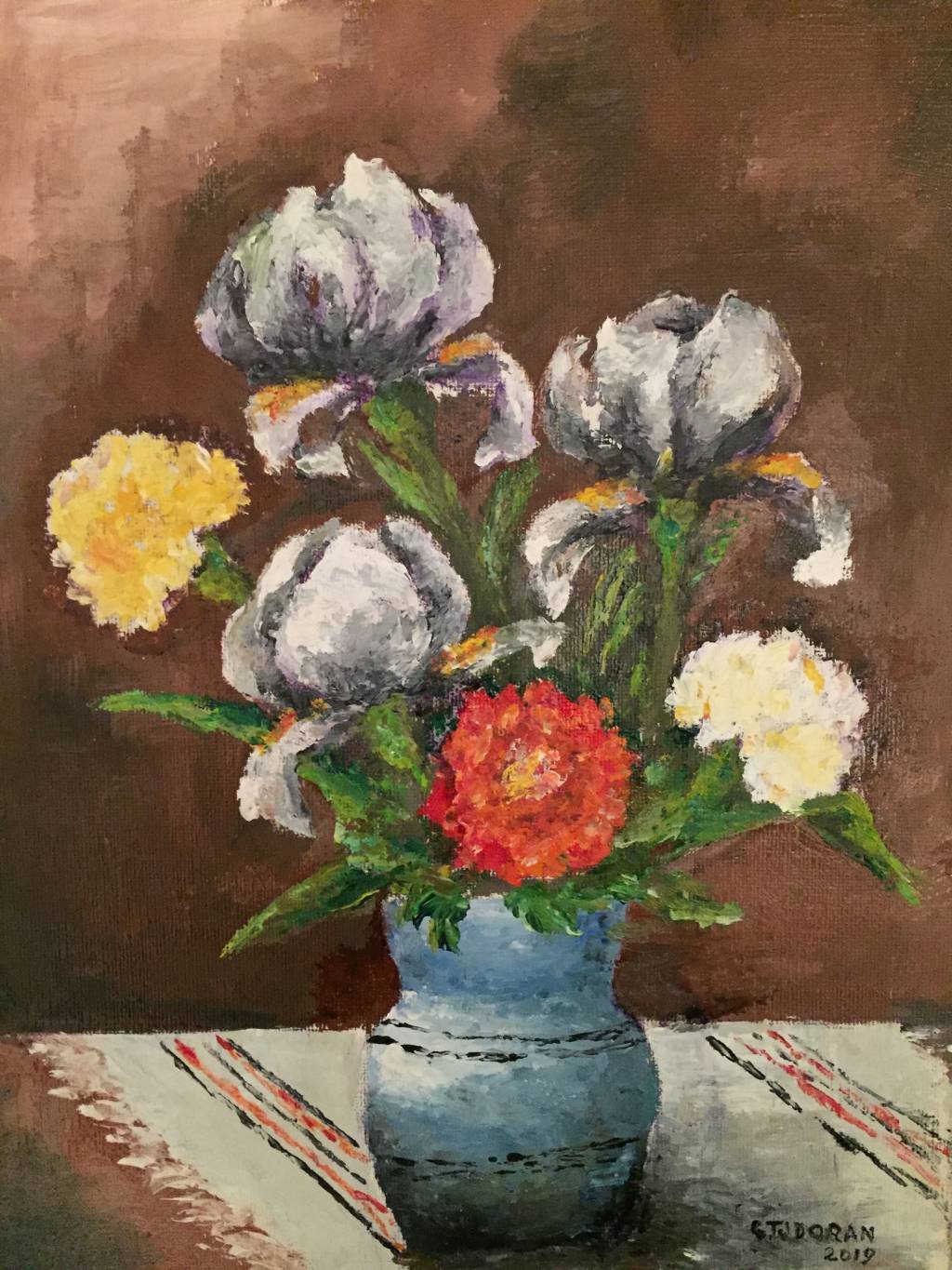 Stânjenei. Tablou de Georgeta Tudoran