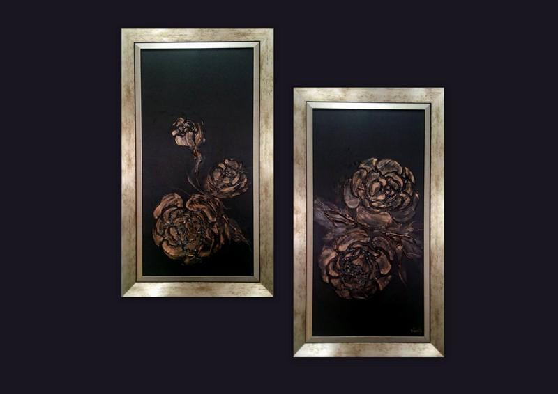 GOLD ROSES . Tablou de Viantty