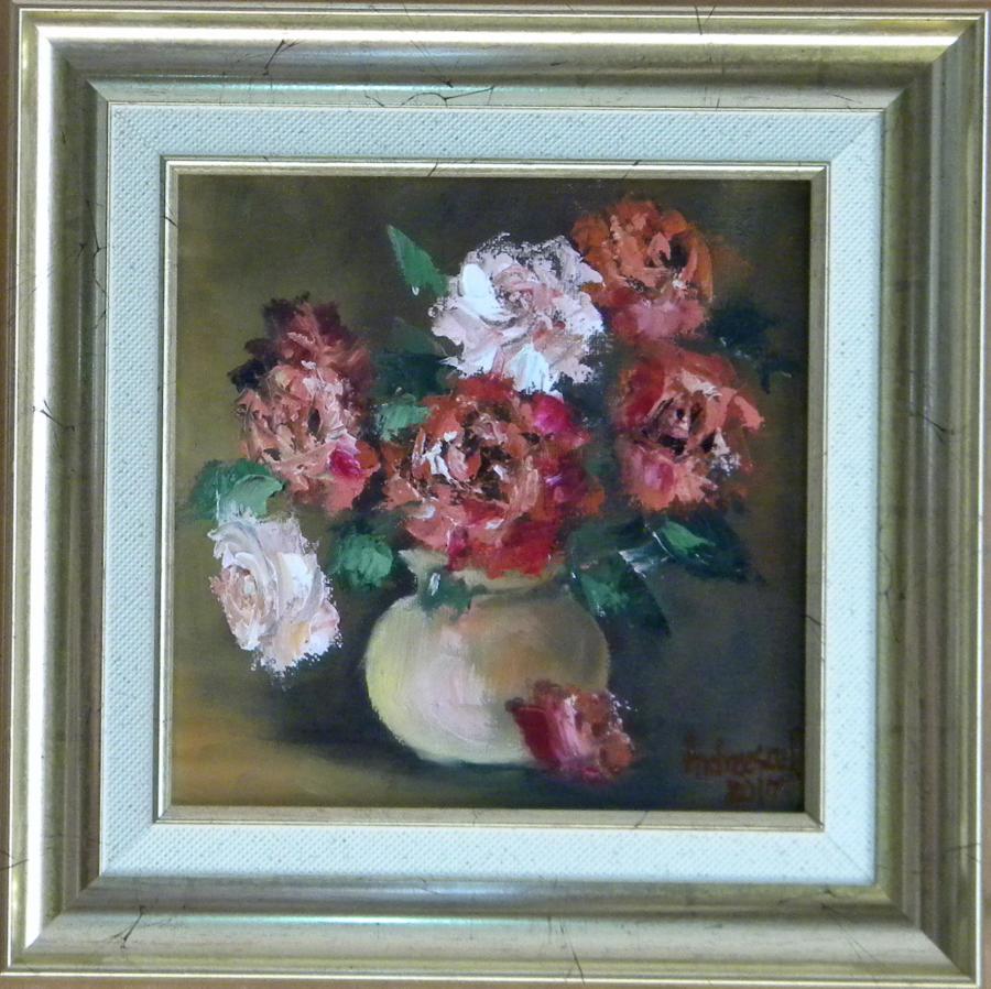 BOL CU TRANDAFIRI. Tablou de Andreescu Razvan