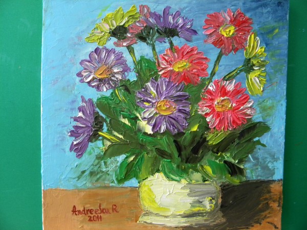 Flori. Tablou de Andreescu Razvan