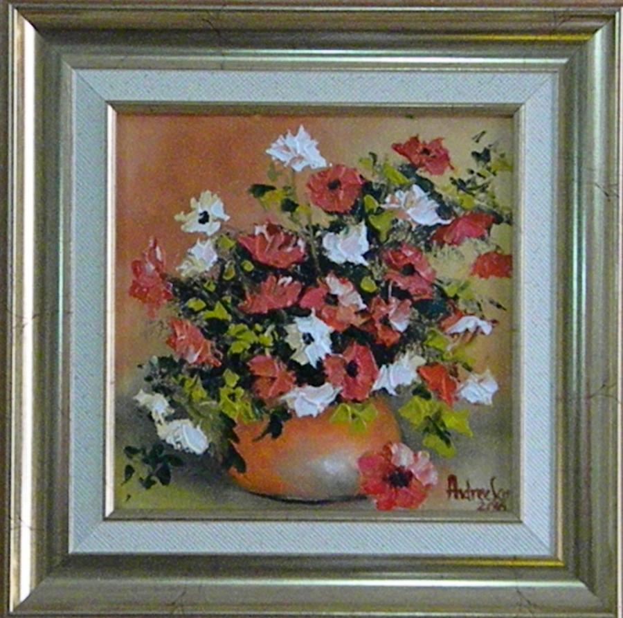 FLORI ALBE SI ROSII 3. Tablou de Andreescu Razvan