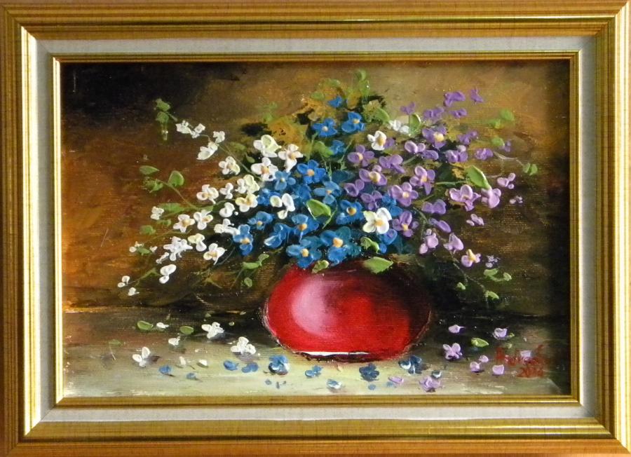 FLORI IN CULORI. Tablou de Andreescu Razvan