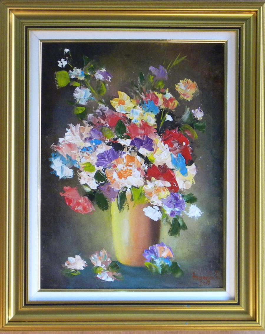 FLORI MULTICOLORE8. Tablou de Andreescu Razvan