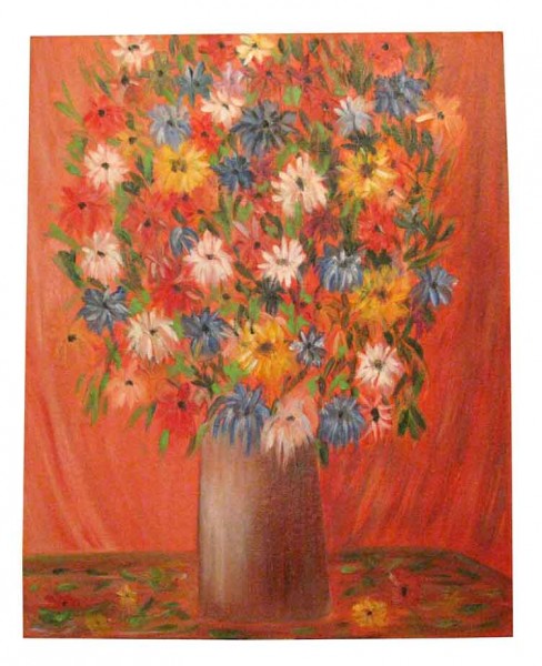 Flori multicolore. Tablou de Camelia Cudan