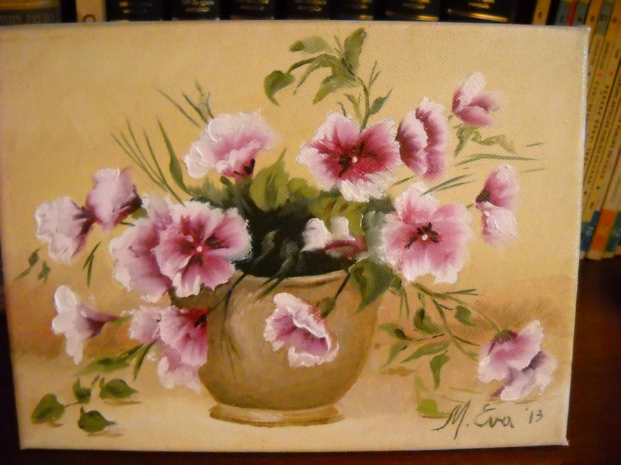 flori delicate 5. Tablou de Moldovan Eva