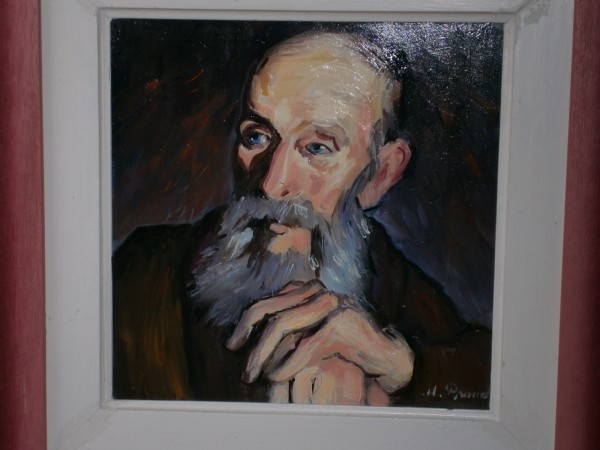 Portret de batran. Tablou de Prundea Marian