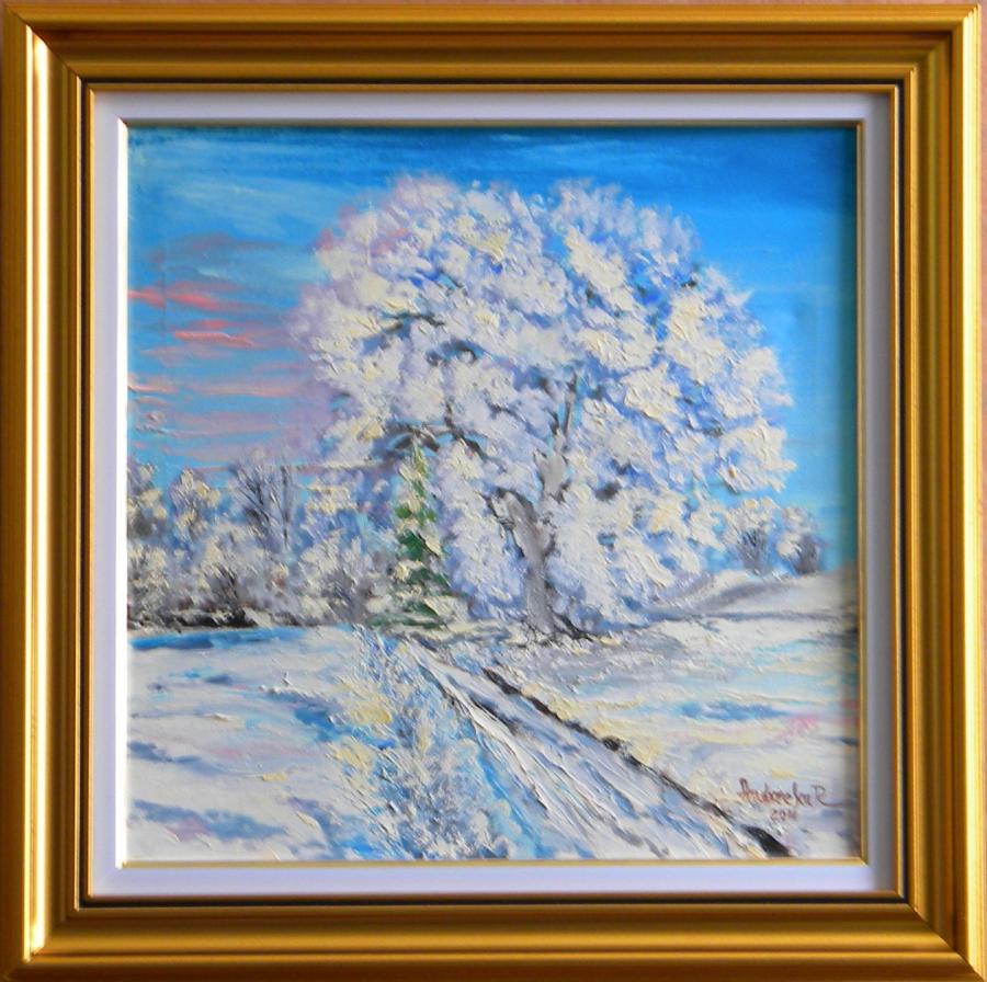 Iarna senina. Tablou de Andreescu Razvan