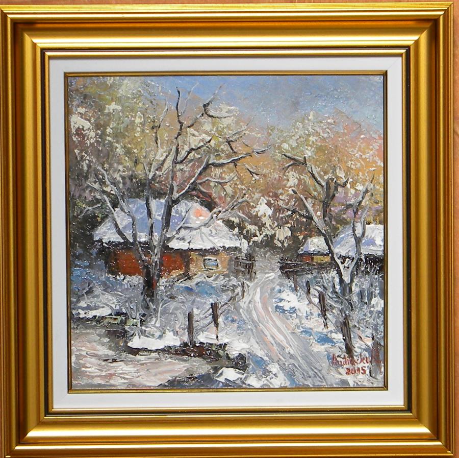 PAGINA DE IARNA. Tablou de Andreescu Razvan