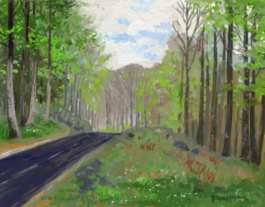 verde crud. Tablou de Emanuel Tancau