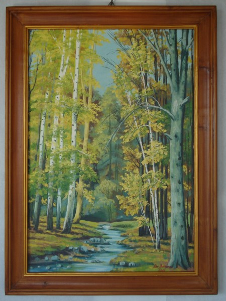 Mesteceni toamna 103. Tablou de Benchea Gheorghe