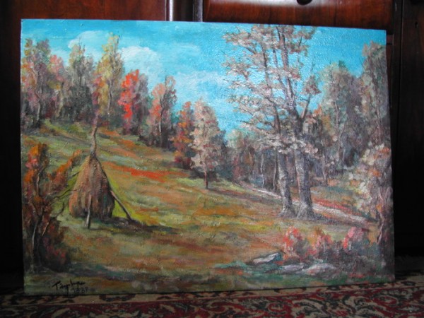 Toamna in maramures. Tablou de Tapalaga Stefan