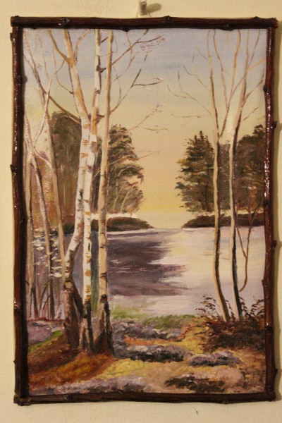 Lac cu mesteceni. Tablou de Vaduva Rodica