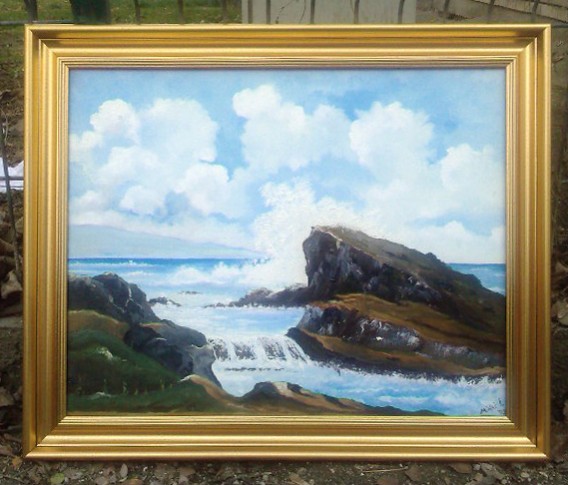 Stanci la mare. Tablou de Mihai Ionescu
