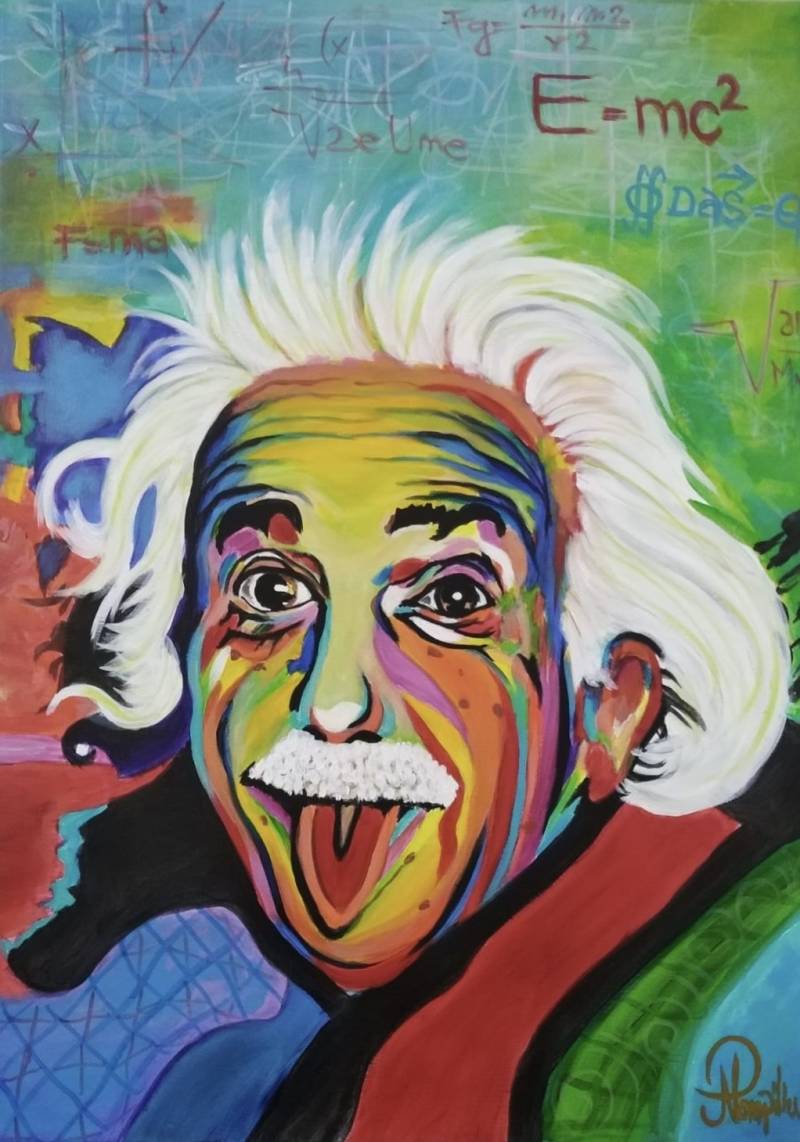 Albert Einstein. Tablou de Naftanaila Nicolae