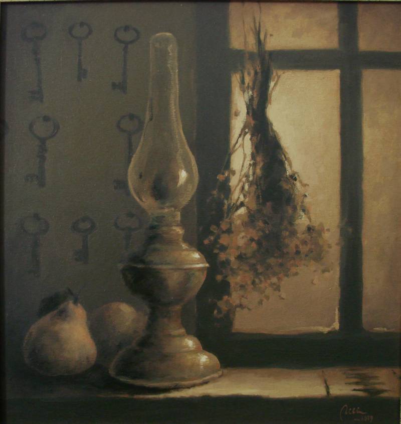 Interior cu pere. Tablou de doru cristian deliu
