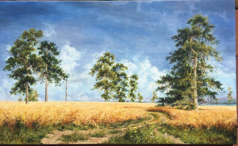 Lan de grau. Tablou de Oana Vultur