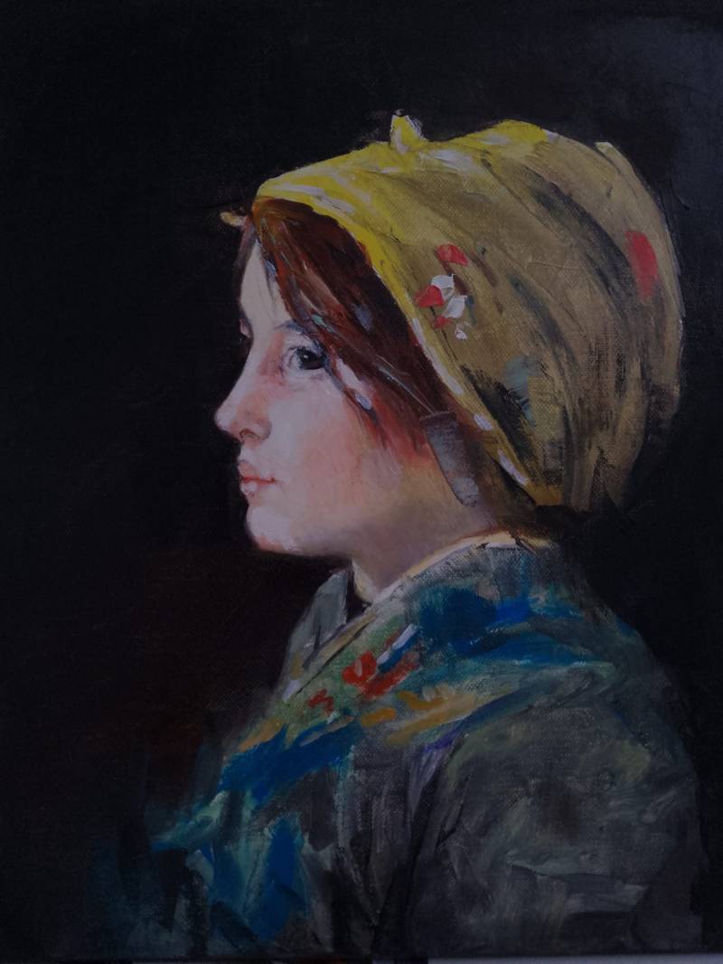 Portret. Tablou de Vasile Gabriela