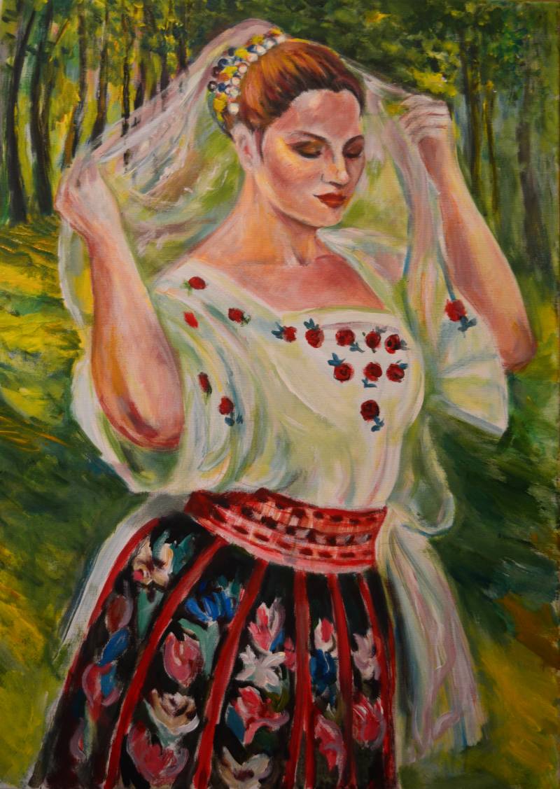 Romanian beauty. Tablou de Albu Lamaita (Fuioaga)